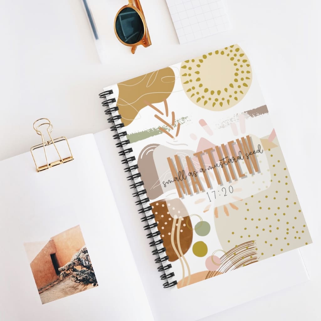 Matthew 17:20, Small As A Mustard Seed Notebook - SAAMS Light