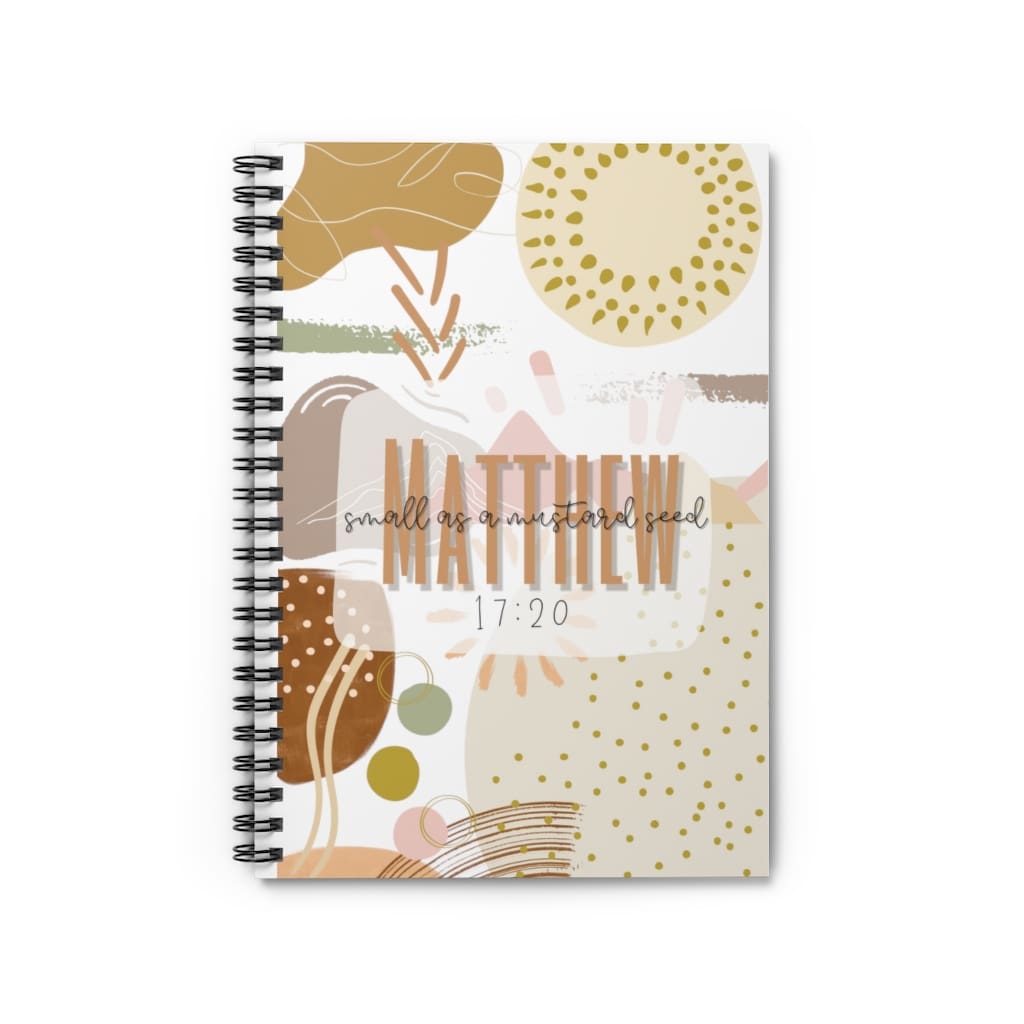 Matthew 17:20, Small As A Mustard Seed Notebook - SAAMS Light
