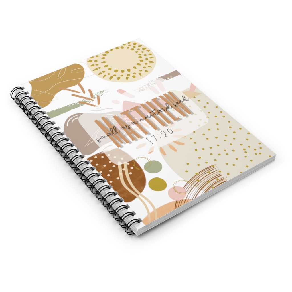Matthew 17:20, Small As A Mustard Seed Notebook - SAAMS Light